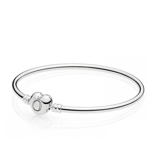 Bangle PANDORA Com Fecho Coração 596268 » LXBOUTIQUE