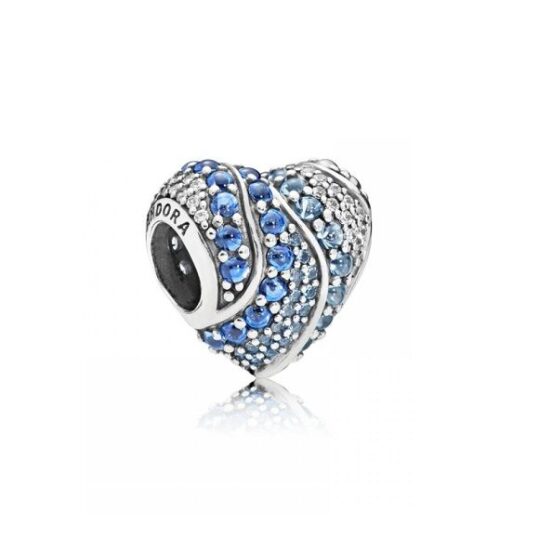 Conta PANDORA Coração Aqua 797015NABMX » LXBOUTIQUE