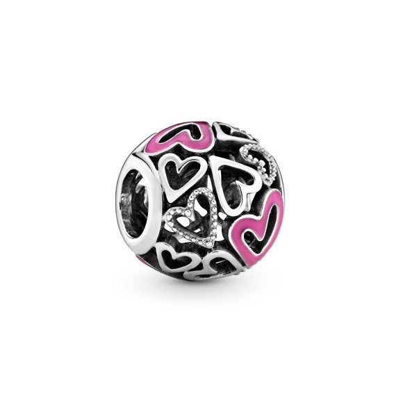 Conta PANDORA Coração Rendilhado Rosa 798677C01 » LXBOUTIQUE