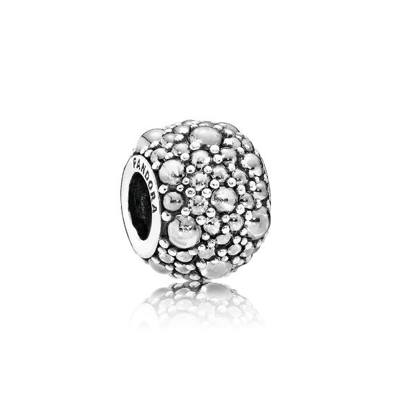 Conta PANDORA Droplets Branco » LXBOUTIQUE