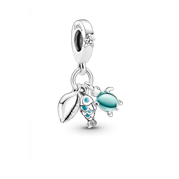 Conta Pendente Pandora Peixe Tartaruga & Búzio » LXBOUTIQUE